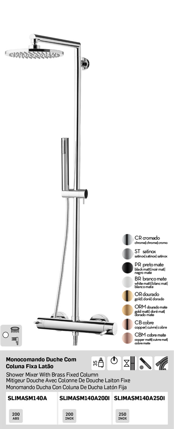 Slimasm coloana de dus SLIMASM140A - Osmyum
